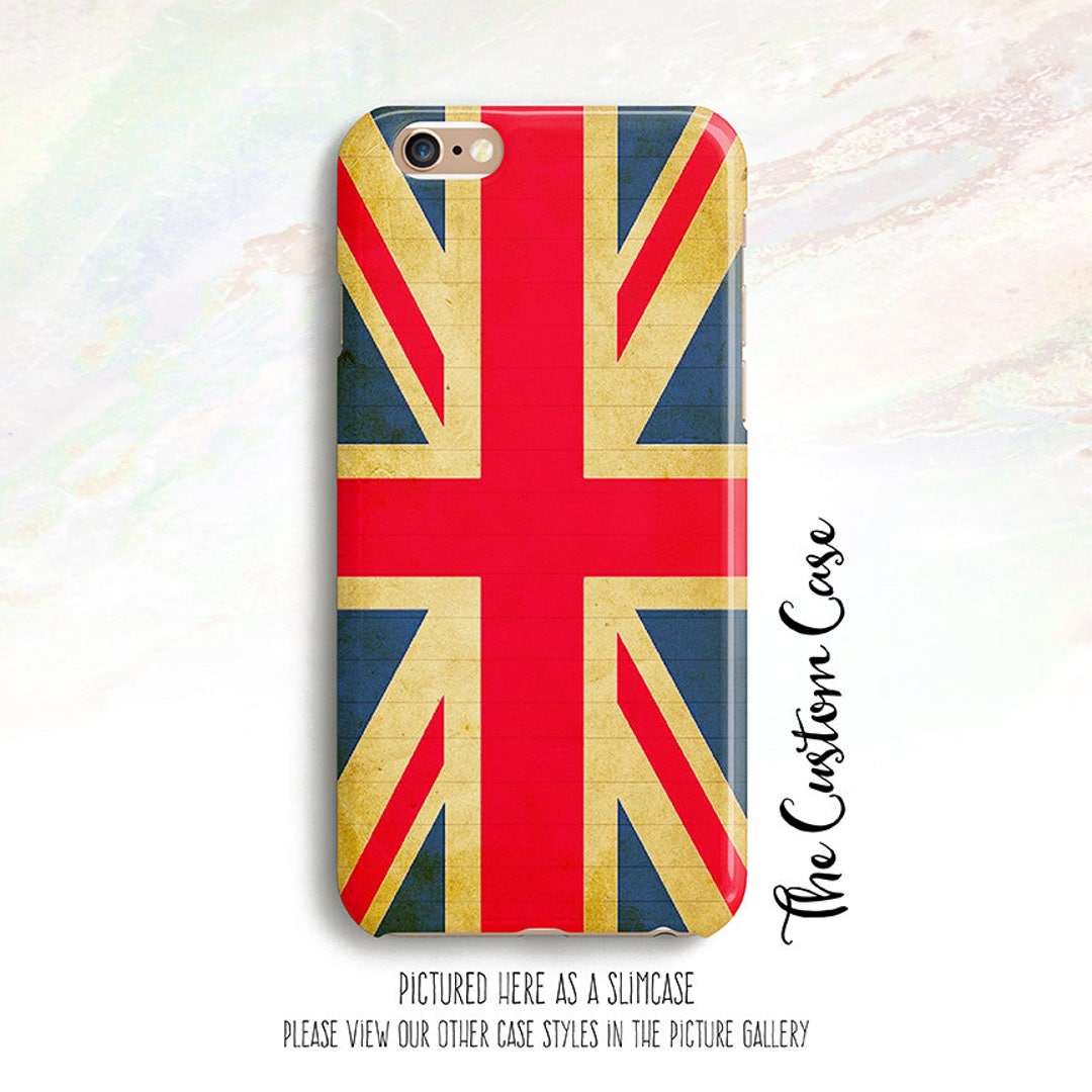 British Flag Phone Case, Grunge Union Jack Flag Case, Distressed UK ...