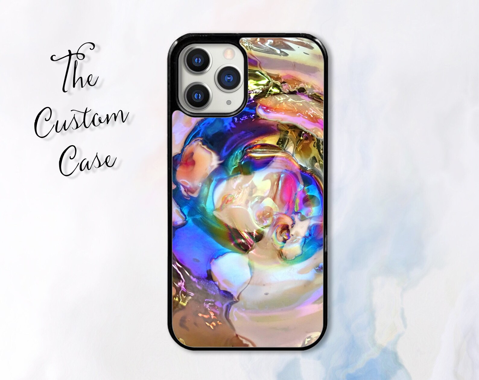 Rainbow Glass Bubble Phone Case Molten Glass Phone Case - Etsy