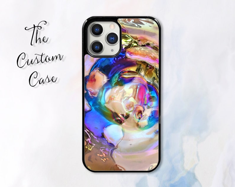 Rainbow Glass Bubble Phone Case Molten Glass Phone Case - Etsy