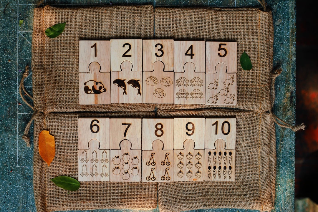 Number Jigsaw - Etsy