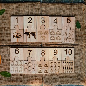 Number Jigsaw - Etsy
