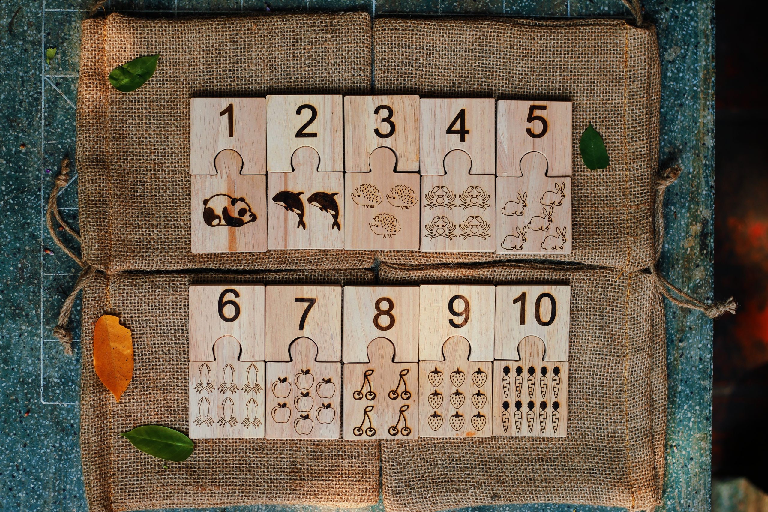Number Jigsaw - Etsy