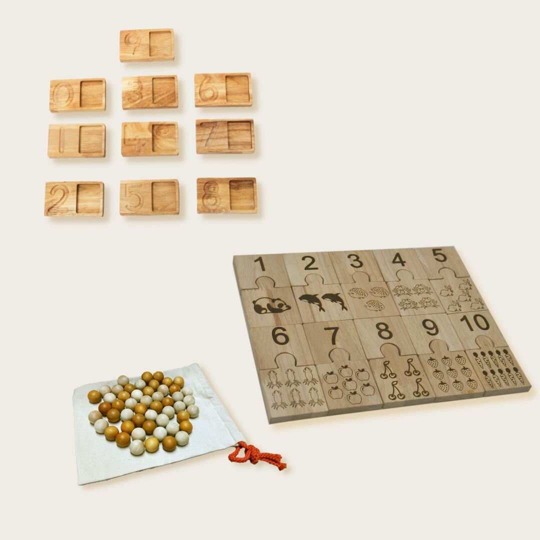 Number Jigsaw and Counting Set - Etsy
