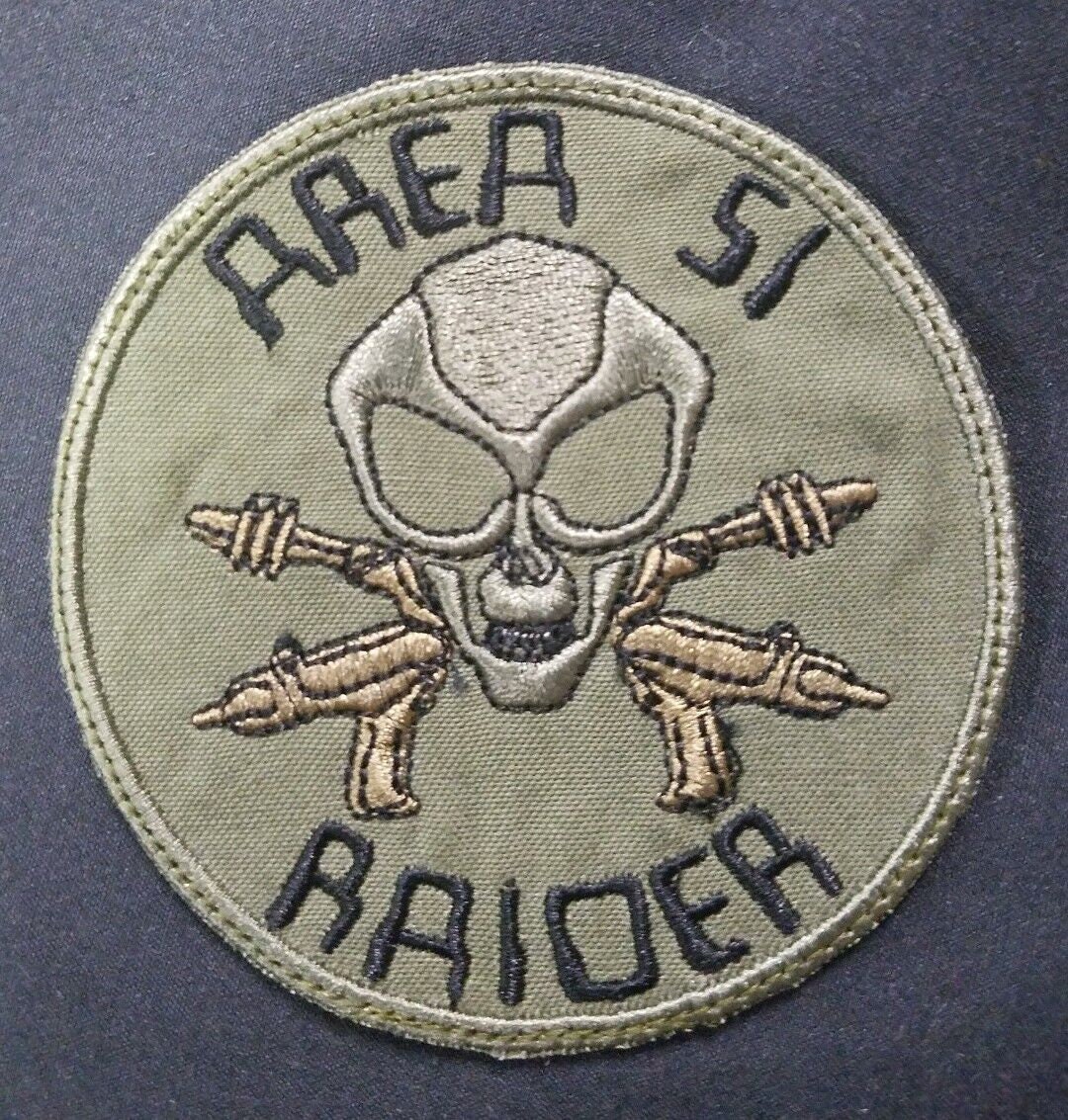 Area 51 Raid Raider Alien Olive Drab Subdued Embroidered Patch - Etsy