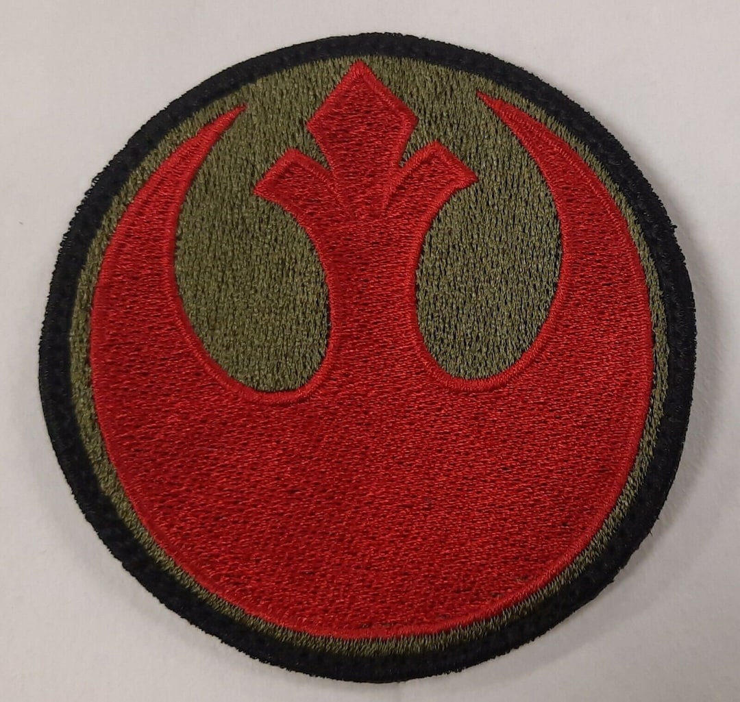 Star Wars Rebel Alliance Symbol Emblem Patch Red on Green Embroidered ...