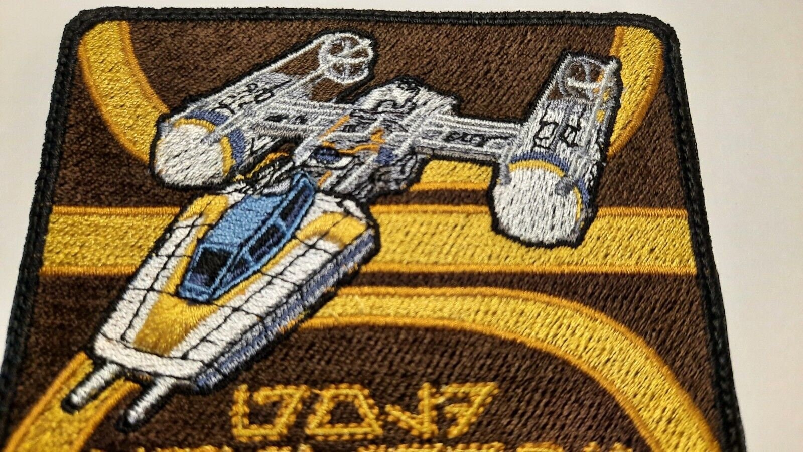 Y-wing Gold Squadron Aurebesh Embroidered Rebel Alliance Star Wars Patch W/ Hook - Etsy