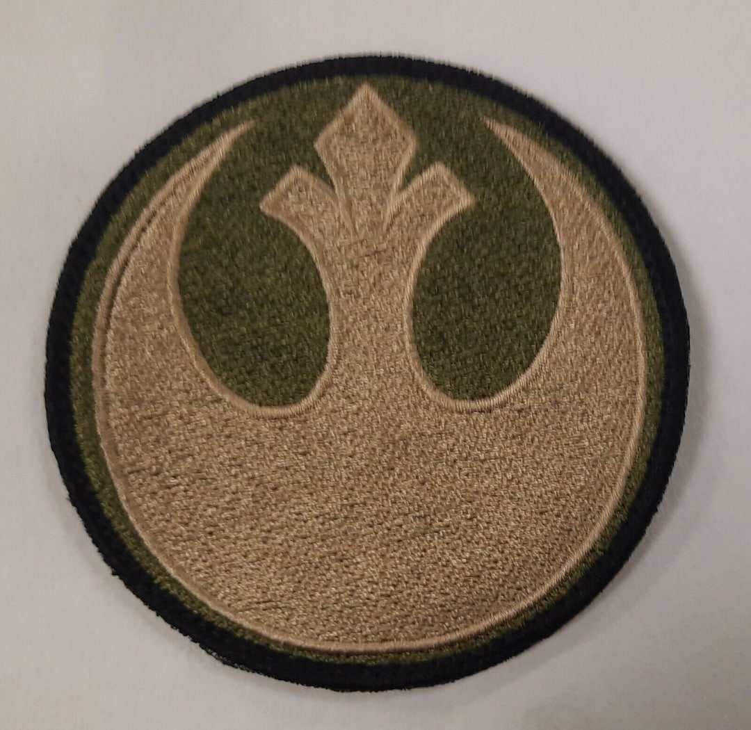 Star Wars Rebel Alliance Symbol Emblem Patch Khaki on Green Embroidered ...