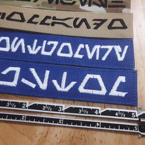 Custom Aurebesh Star Wars Basic Name Tapes Sew on Only - Etsy