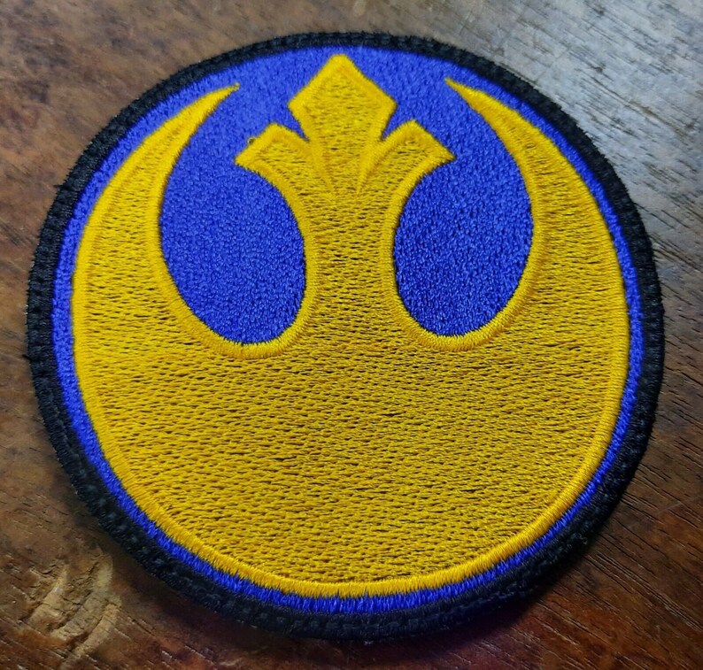 Star Wars Rebel Alliance Symbol Emblem Patch Blue Yellow - Etsy