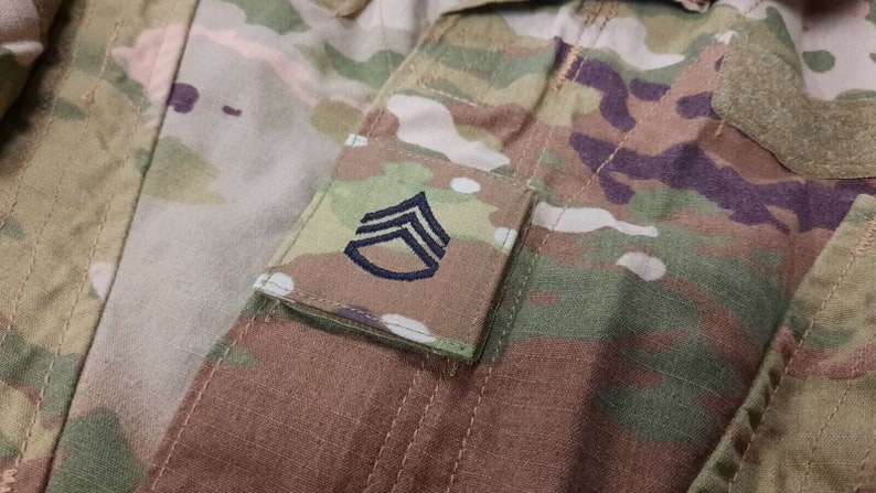 US Army OCP Rank E-6 Staff Sergeant Patch Uniform Ready - Etsy
