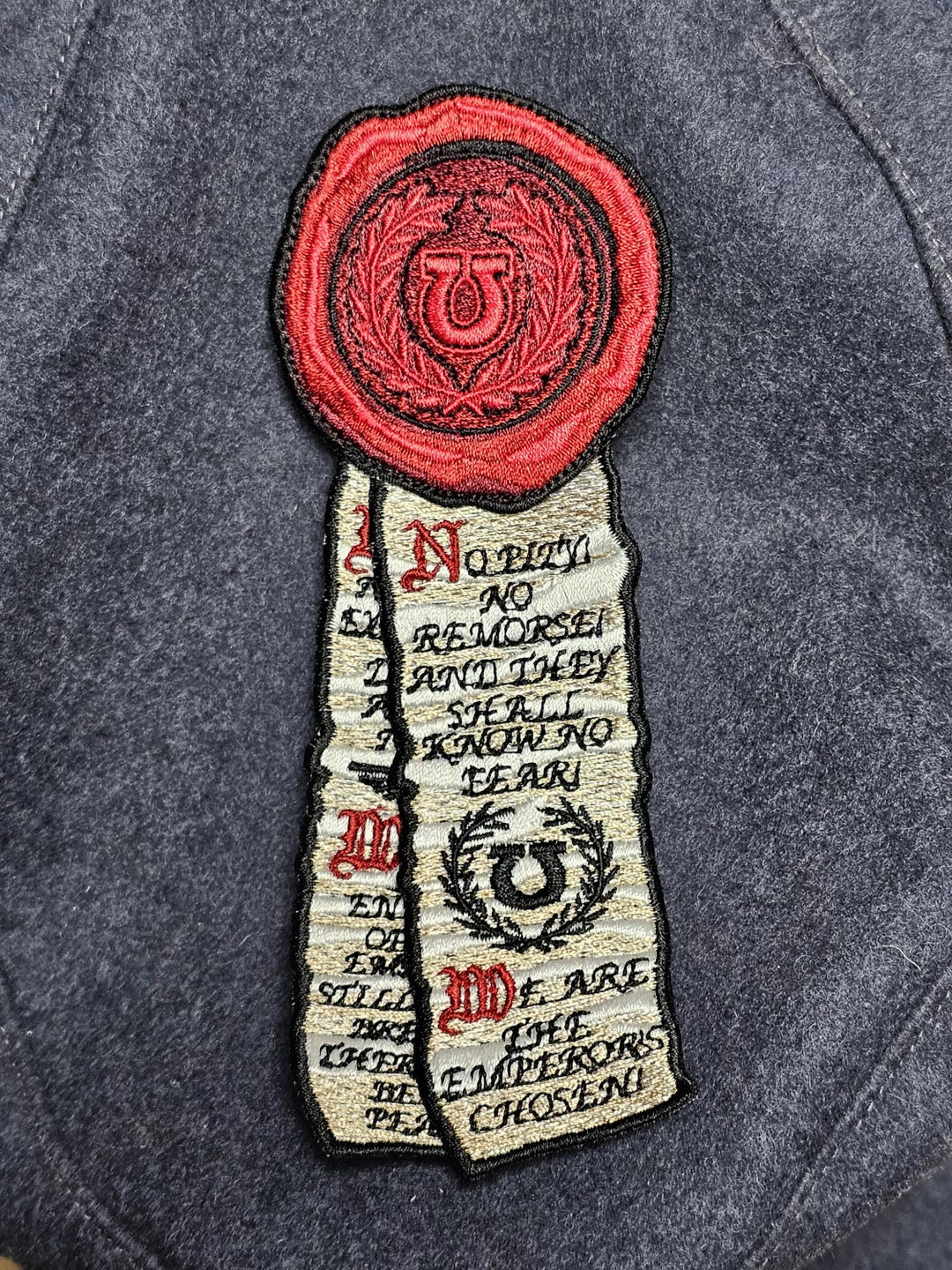 Grim Dark Purity Seal Space Marine Laurel Wreath Wax & Scroll ...