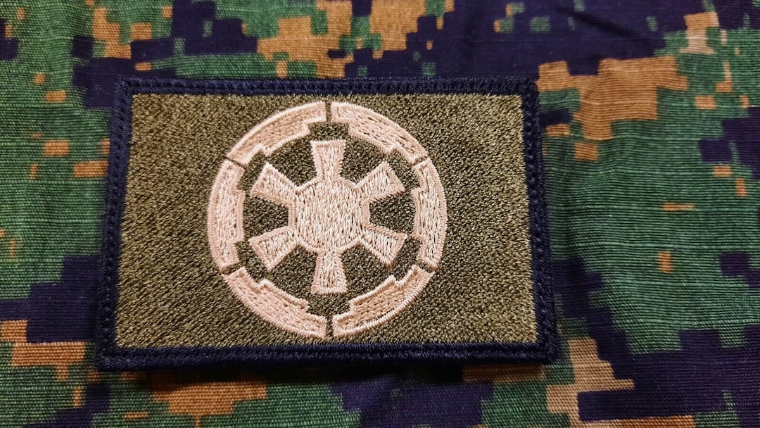 Star Wars Galactic Imperial Symbol Patch 3x2 Inch Embroidered - Etsy