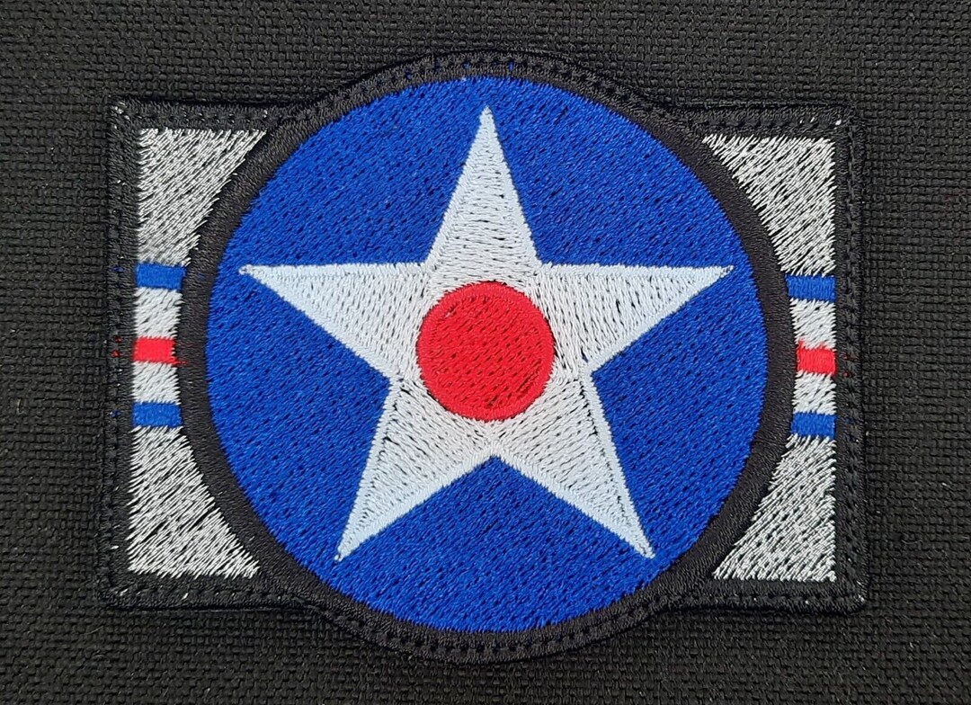 Army & Air Force ID Recognition Marking Flag Patch 3x2 Embroidered WWII ...