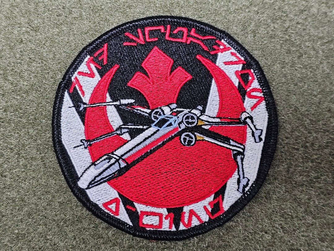 X-wing T-65 Red Squadron Aurebesh Embroidered Rebel Alliance Star Wars Patch - Etsy