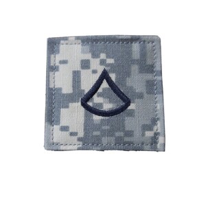 US Army ACU Rank E-3 PFC Private First Class Patch Uniform Ready - Etsy