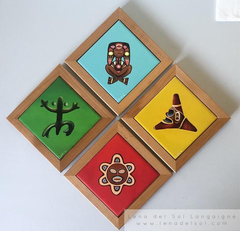 Taino Art Decor Puerto Rican Taino Art Puerto Rican Wall - Etsy