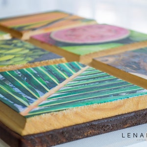 Puerto Rico Art Nature Art Art on Wood Caribbean Art - Etsy