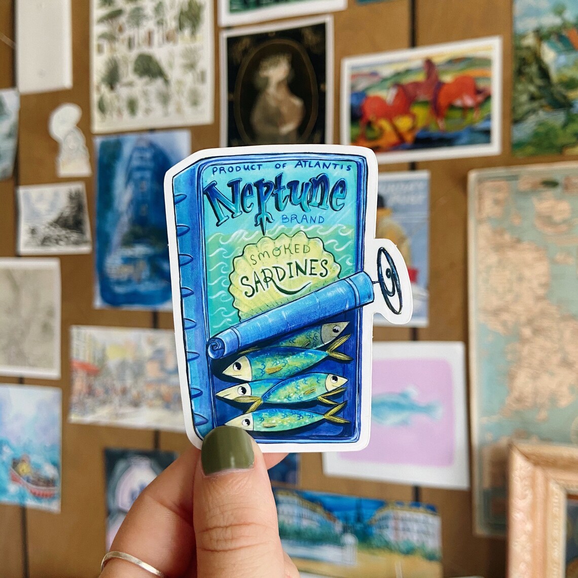 Neptune Brand Sardines in a Can Silly Vintage Retro Fish Food | Etsy