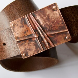 Belt Buckle, Copper, Unique, Handmade, One of a Kind, Foldform, for Him ...