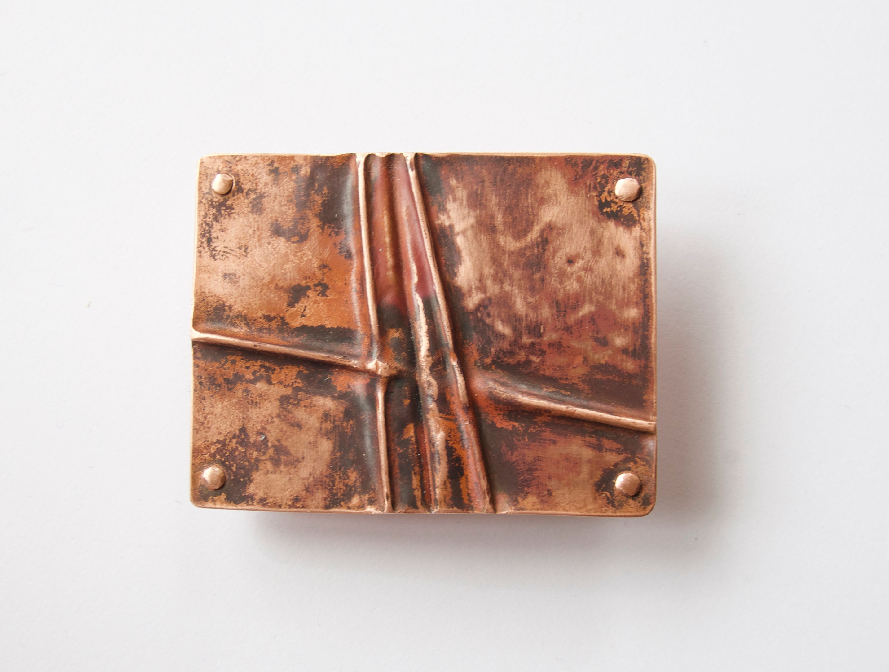 Belt Buckle, Copper, Unique, Handmade, One of a Kind, Foldform, for Him ...