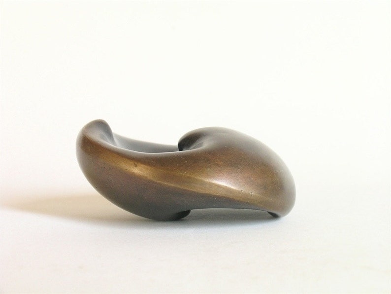 Handcrafted Bronze Pendant, Wearable Sculpture, Silver Neckpiece ...