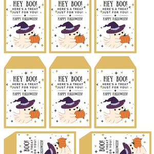 Printable Halloween Favor Tags Gift Tags Halloween Treats Digital ...