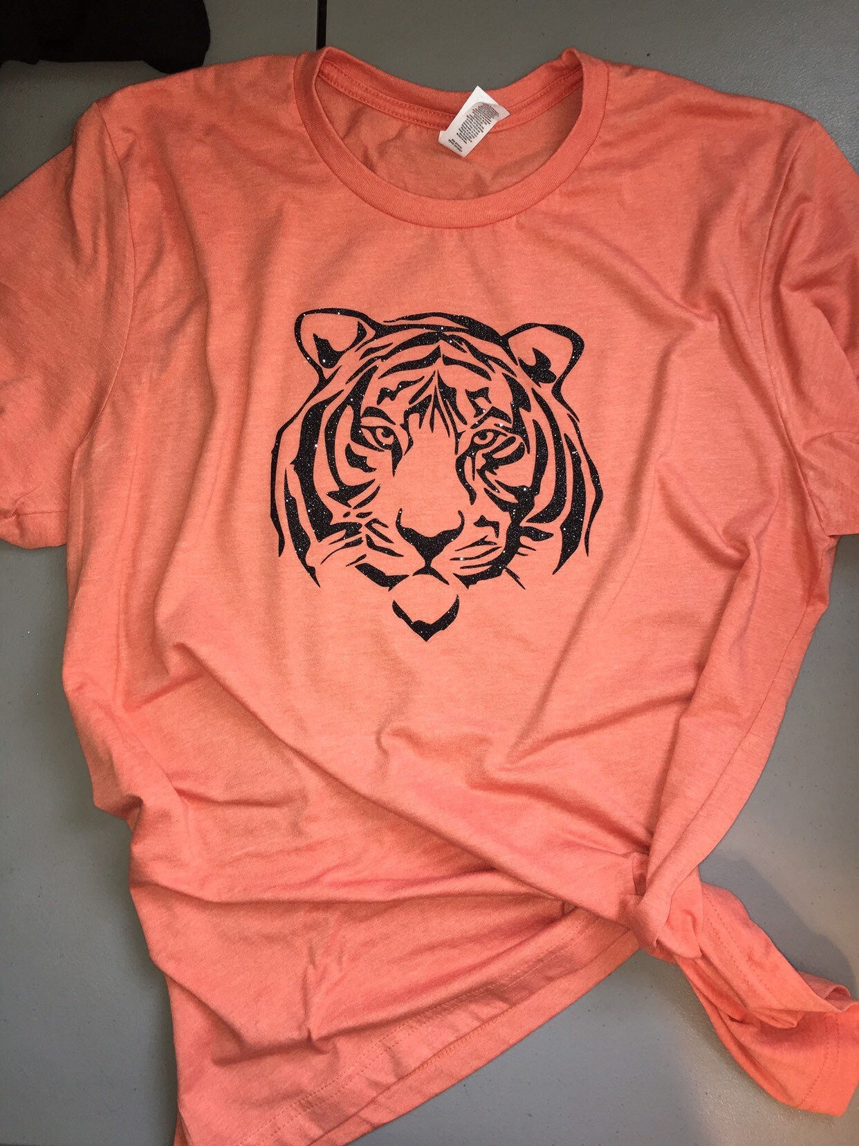 Soft Glitter Tiger T shirt. Completely customizable. | Etsy