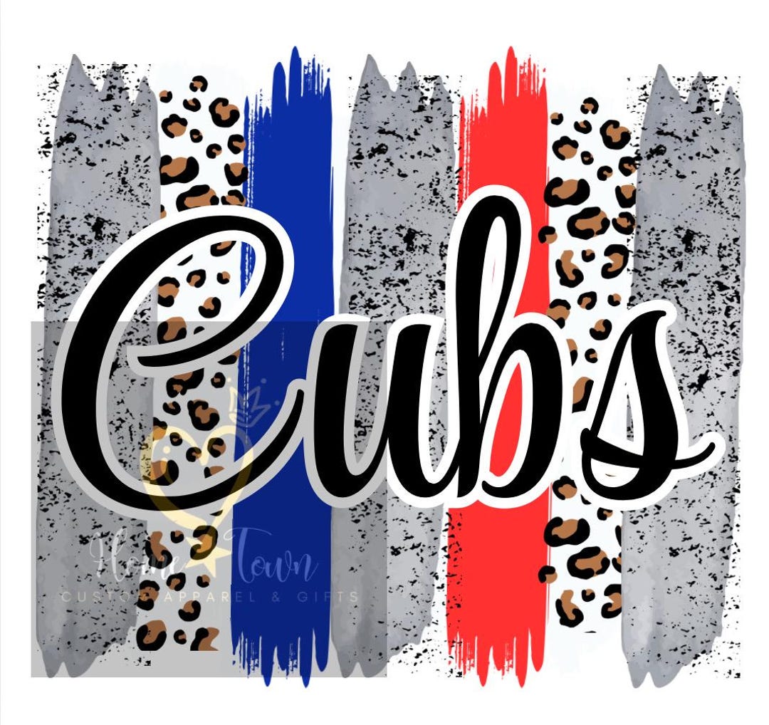 Cubs Football PNG Digital File Design for DTF or Sublimation Prints ...