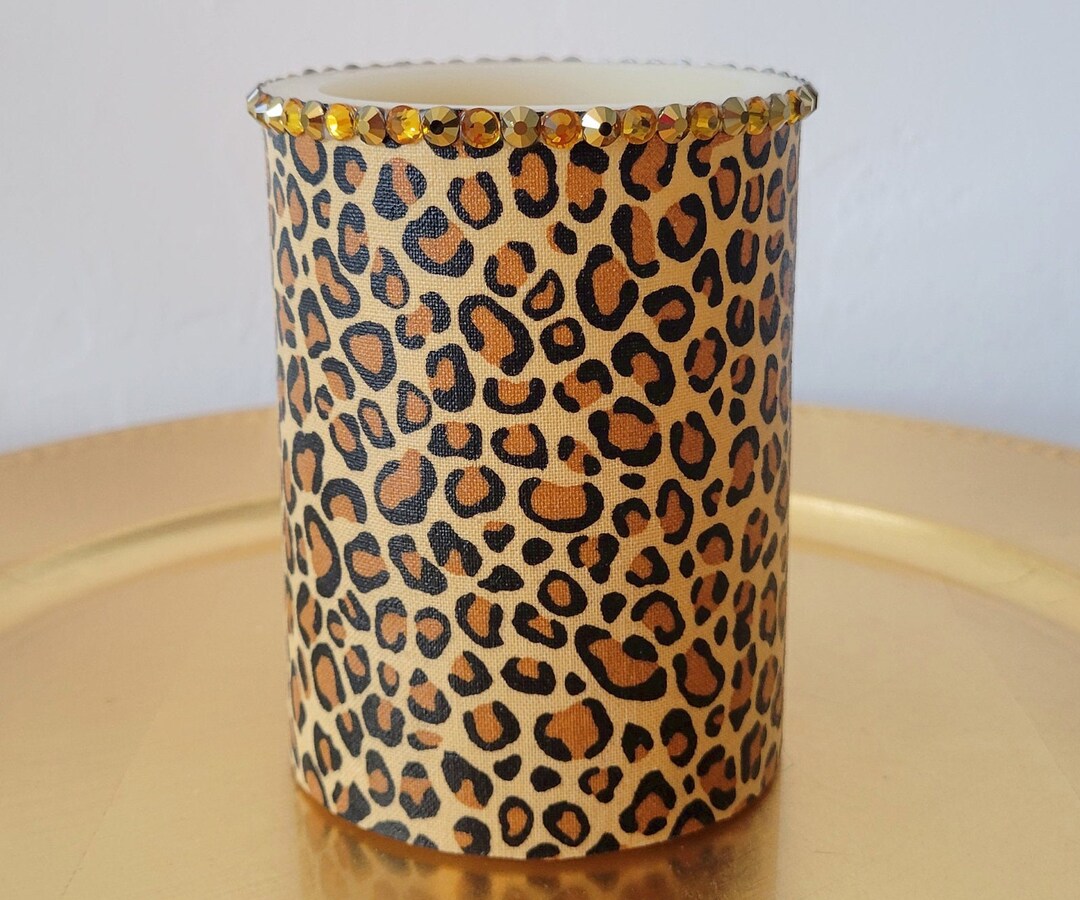 LED Pillar Candle With Leopard Print, Animal Prints - Etsy