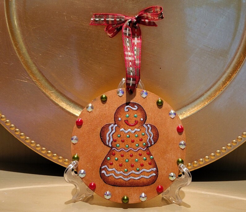 Christmas Ornament With A Gingerbread Girl Large 4 Inch - Etsy