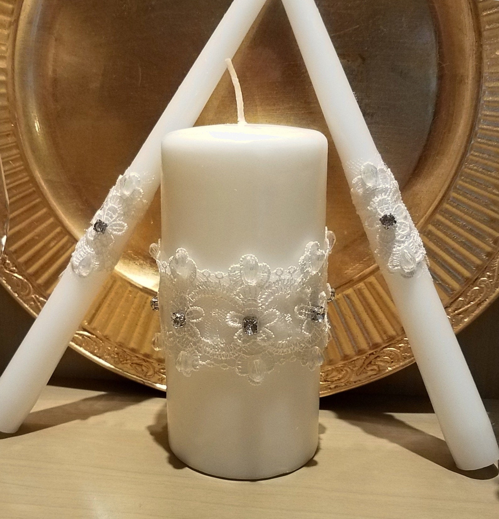 Unity Candles 3 Piece Set - Etsy
