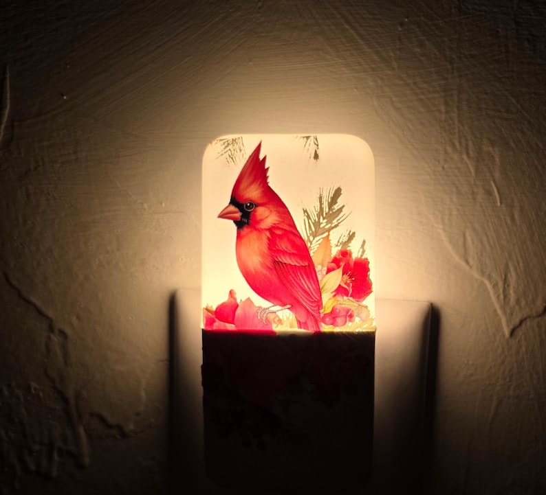 Petite Cardinal Night Light, Automatic Dusk-to-dawn Accent Light ...