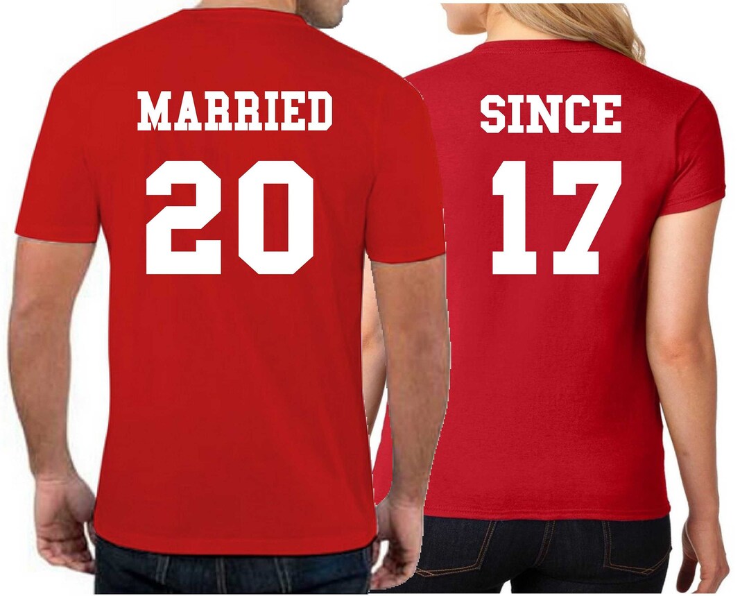 Anniversary Couples Married Since Personalized Shirts Parents - Etsy España