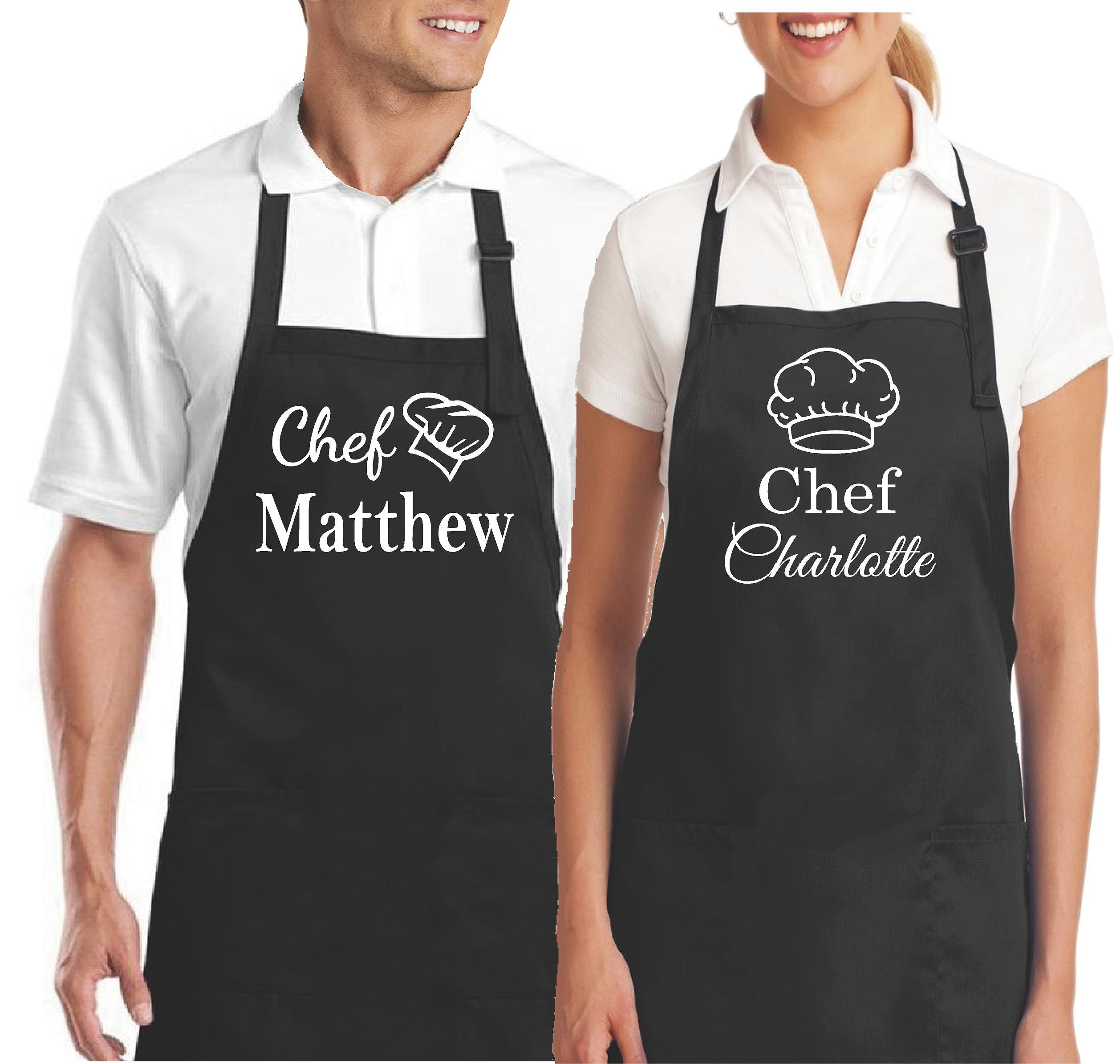 Personalized Aprons For Couples Wedding Anniversary T His Etsy