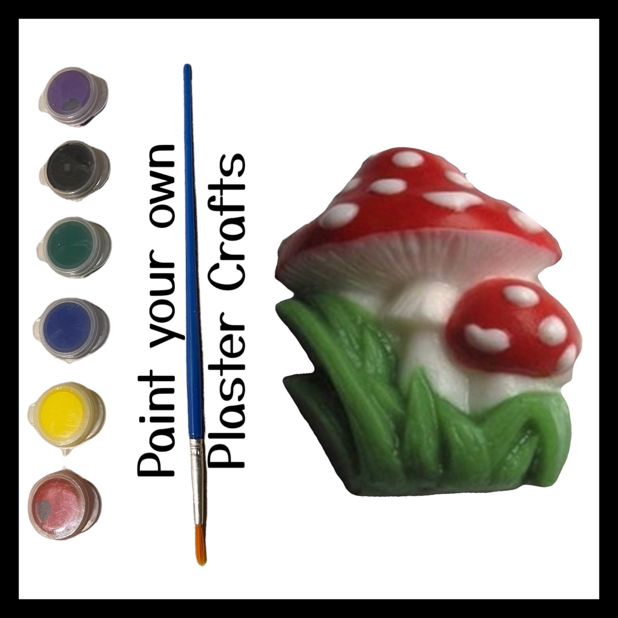 DIY PlasterCrafts Party Favors Kids Crafts Ready To Paint Toadstool ...