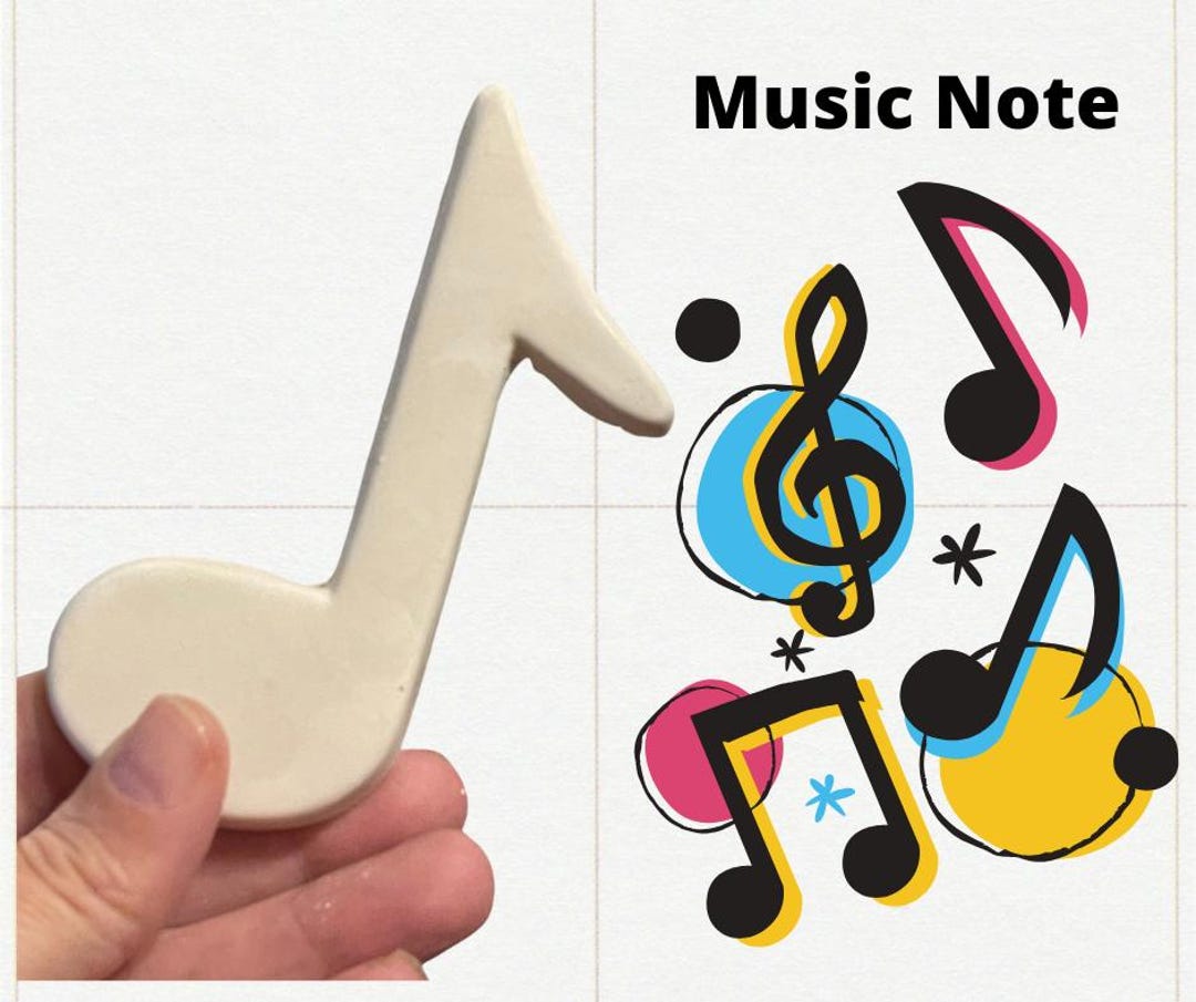 Ready to Paint Plaster, Music Note, Kids Crafts, Plaster Craft Figures ...