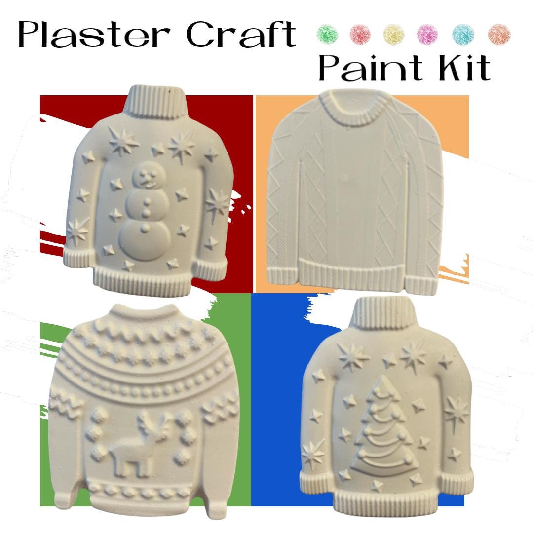 Ready to Paint Plaster Crafts, Christmas, Party Supplies, Christmas ...