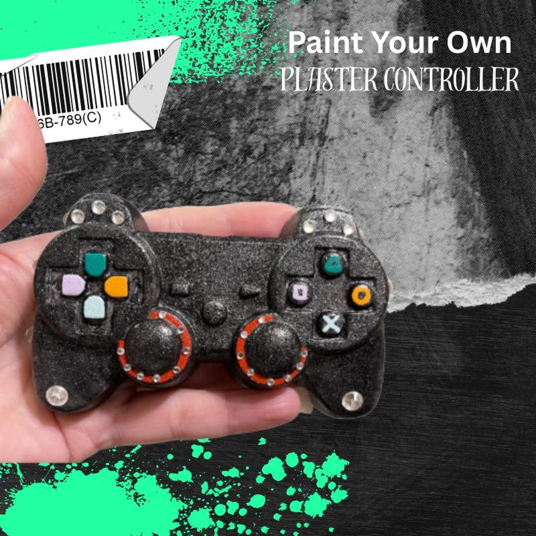 Ready to Paint Plaster, Game Controller, DIY Plaster Crafts, Kids ...
