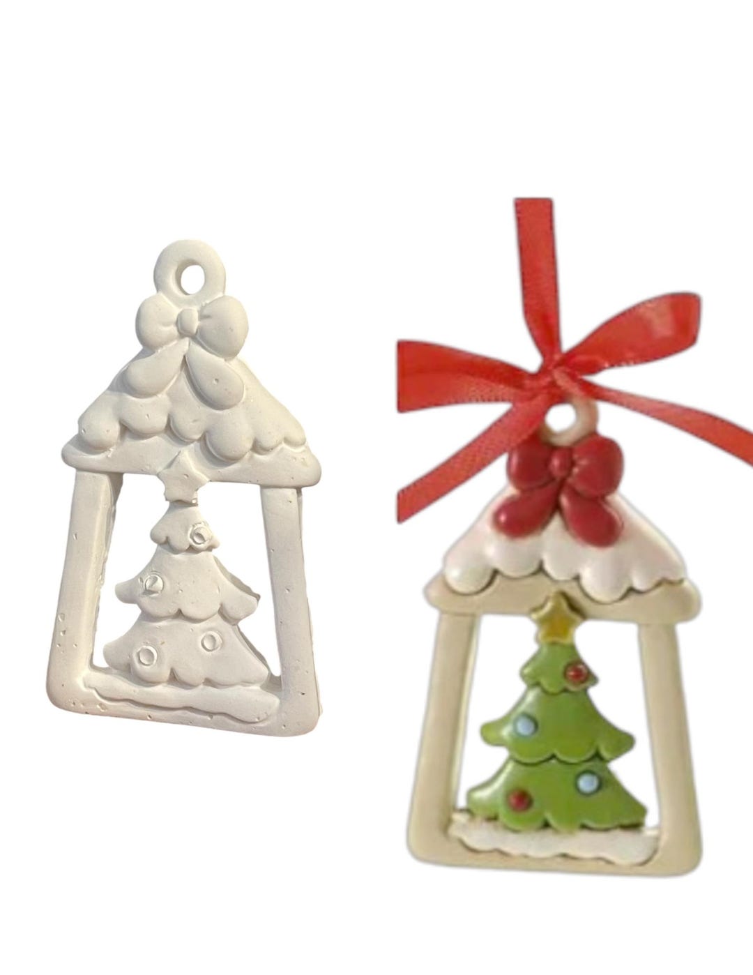 4 Pc, Window Peekers, Ready to Paint, Plaster Crafts, Christmas ...