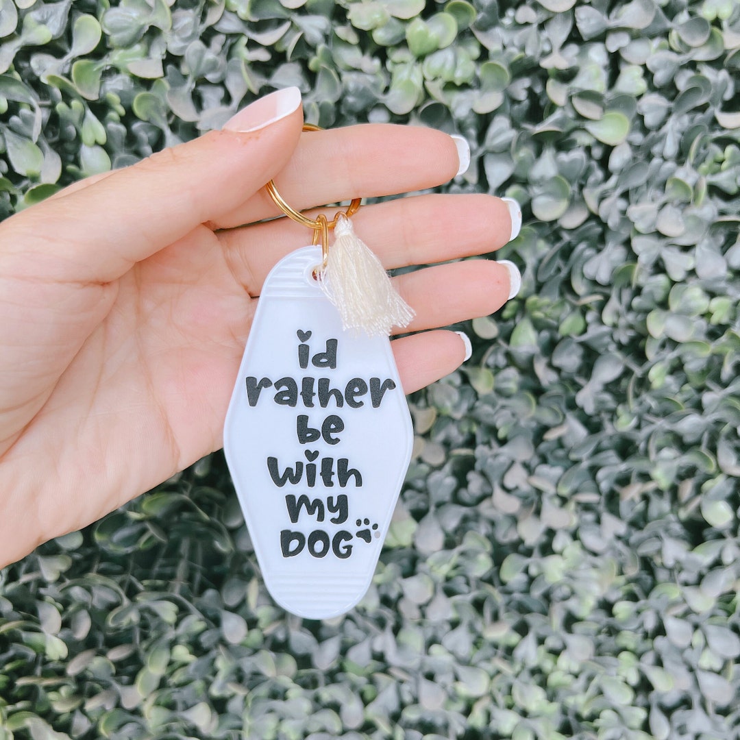 Dog Mom Motel Keychain, Backpack Keychain, Pink Keychain, Retro ...