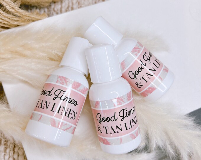 Mini Sunscreen Favor, Beach Party Favor, Bachelorette Party, Tropical ...