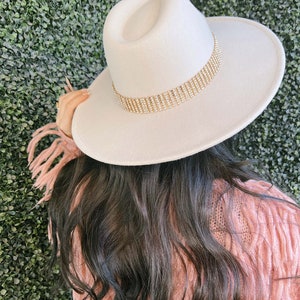 Black Chic Fedora Hat, Bride Fedora Hat, Boho Hat, Bride Hat, Bridal Hat, Wedding Hat, Fedora ...