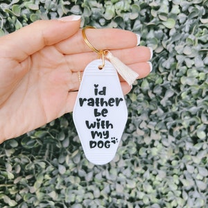 Dog Mom Motel Keychain, Backpack Keychain, Pink Keychain, Retro ...