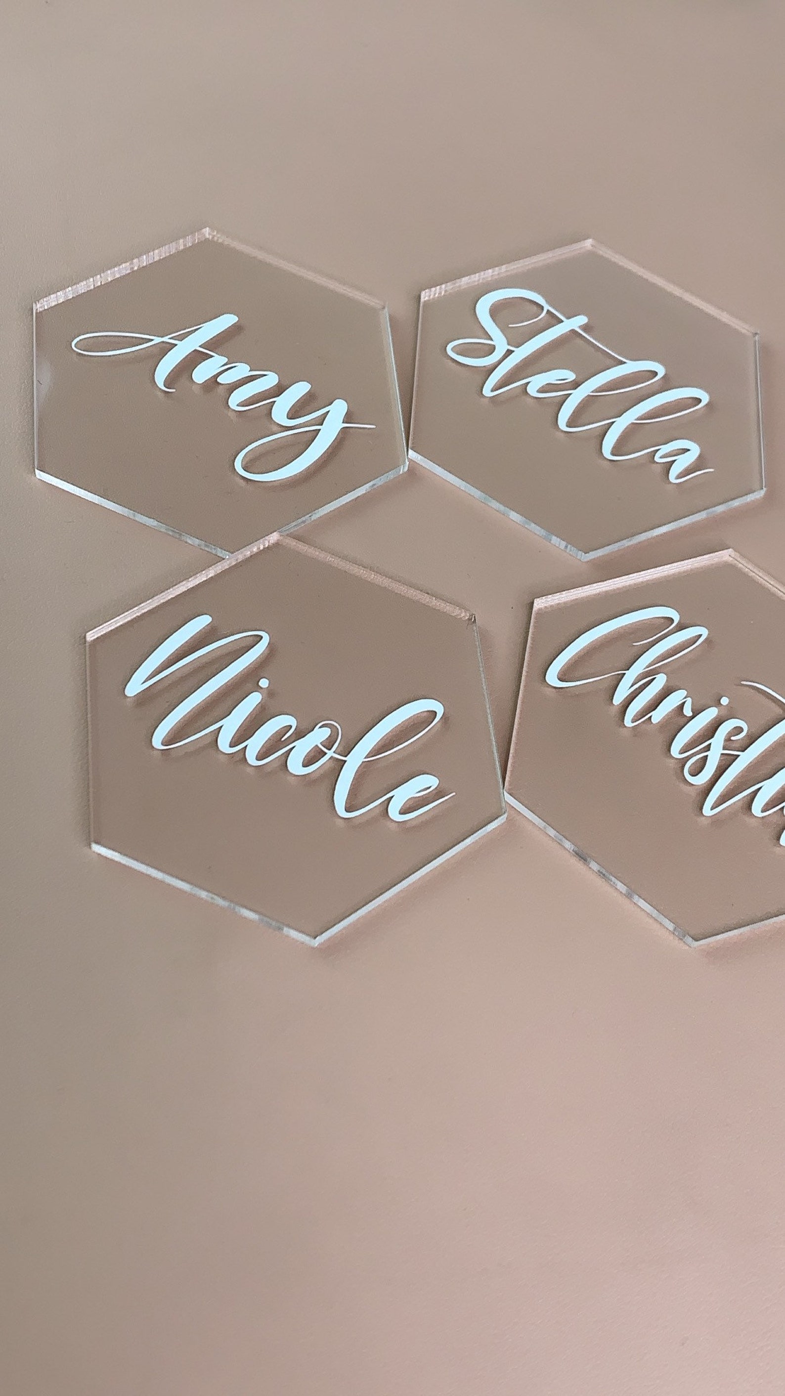 Set of 6 Personalized Place Cardswedding Place Cardsguest - Etsy