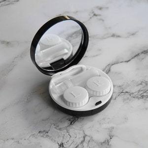 Personalized Contact Lense Case, Chic Contact Case Set, Marble Contact ...