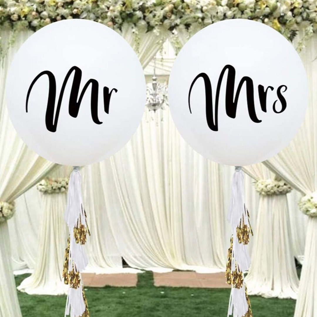 Mr and Mrs Balloon, Mrs Balloon, Engagement Balloons, Wedding Balloons ...