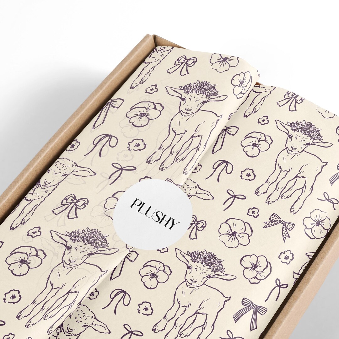 Farmhouse Tissue Paper, Easter Gift Wrapping Paper, Cute Tissue Paper ...