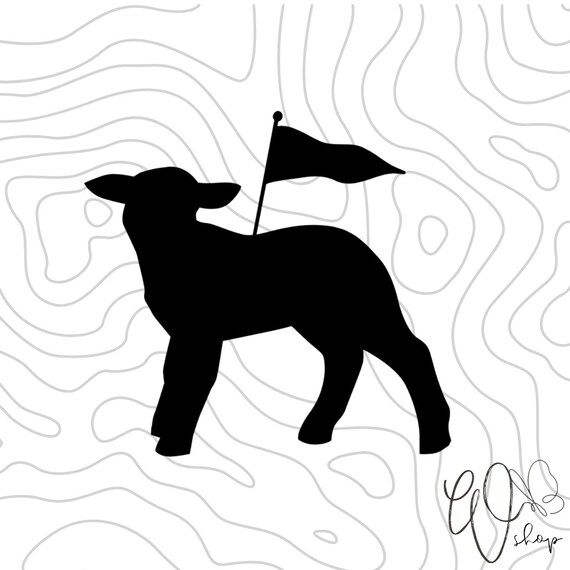 Clip Art Agnello Bianco E Nero