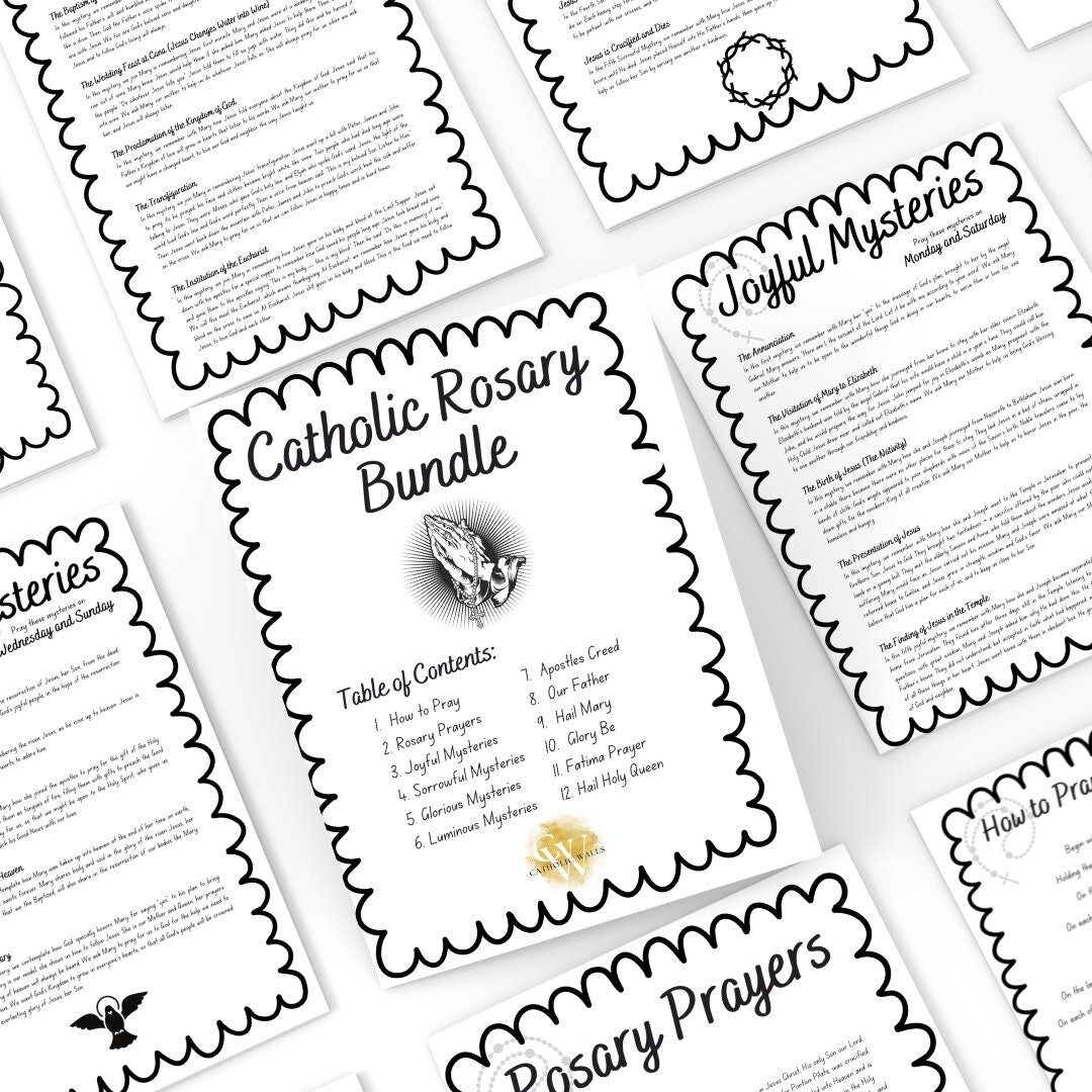 Catholic Rosary Bundle | Digital Download | Catholic Homeschool ...