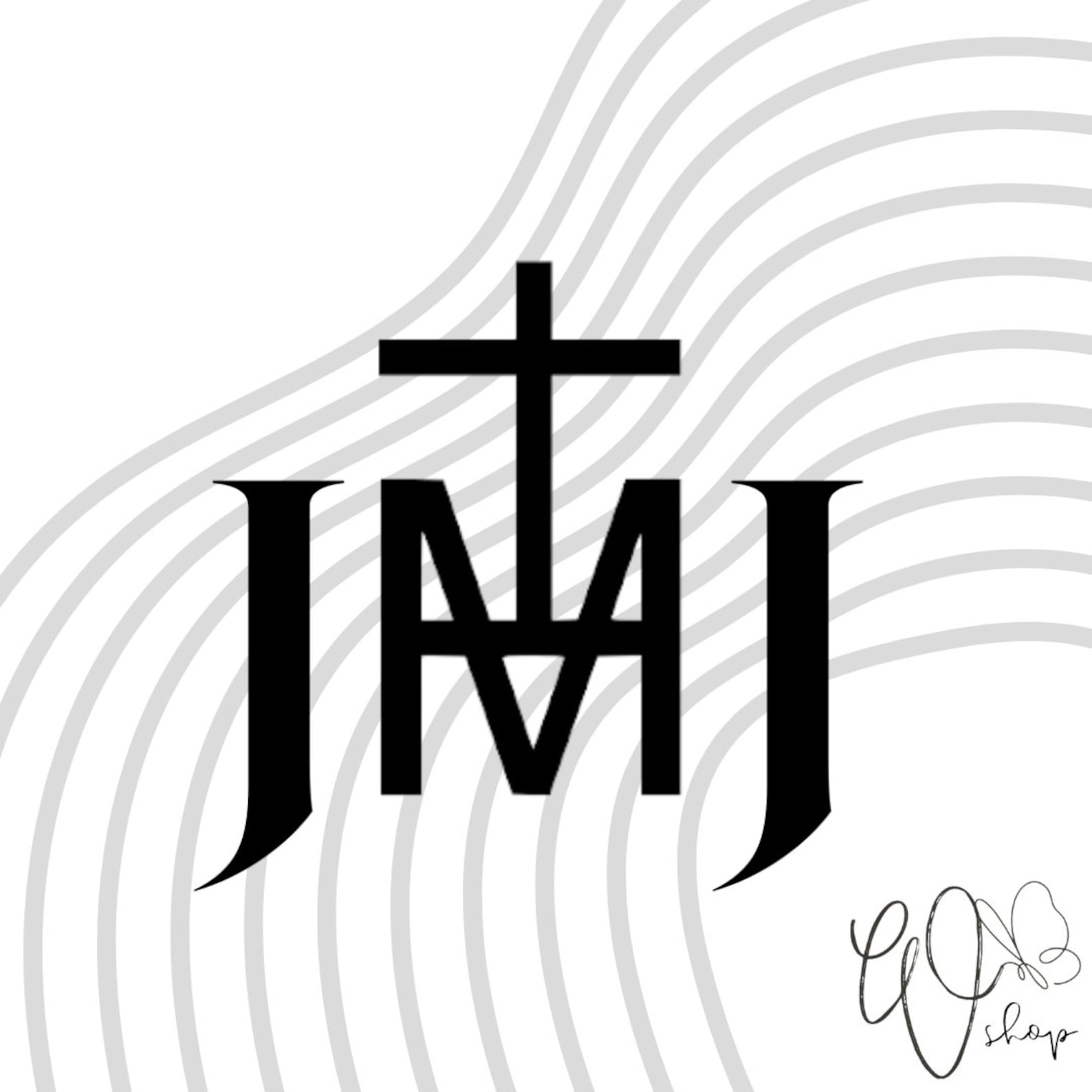 JMJ | Jesus | Mary | Joseph | SVG | PNG Transparent Background | Clip ...